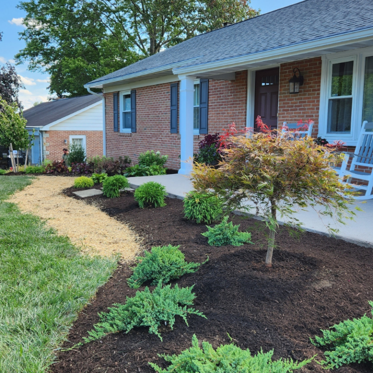 Front Foundation Landscape - Indian Run Landscaping